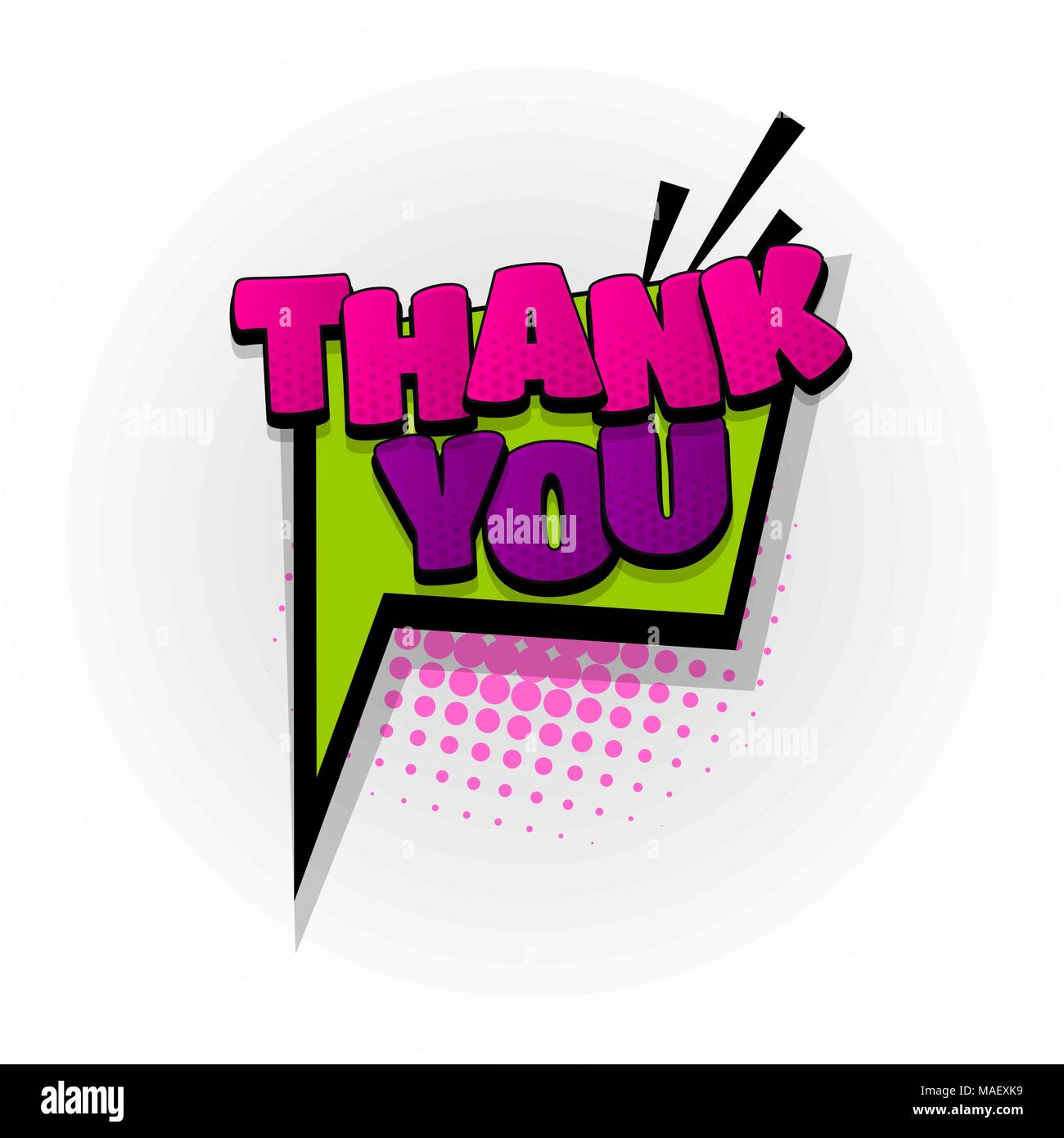 Expression de remerciement Banque d'images vectorielles - Alamy