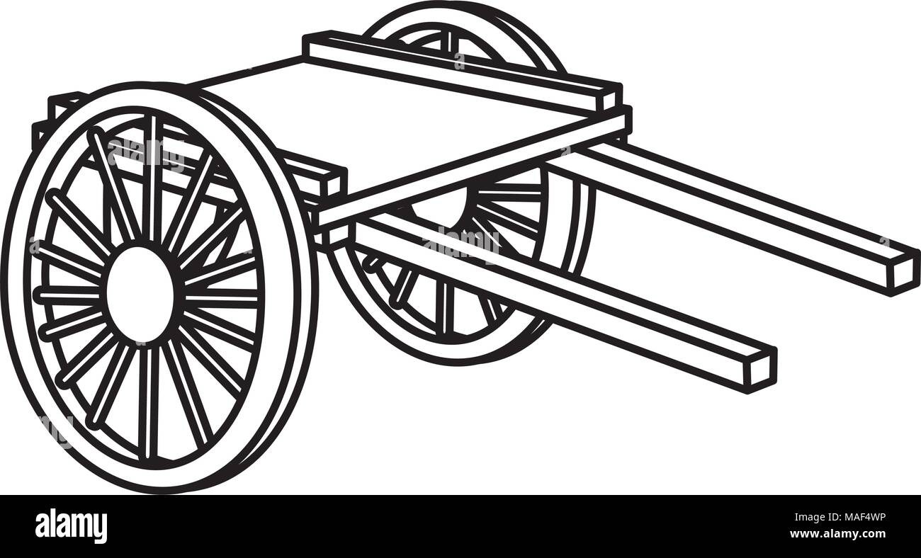 Le service de ligne de transport d'équipement de charrettes vector ...