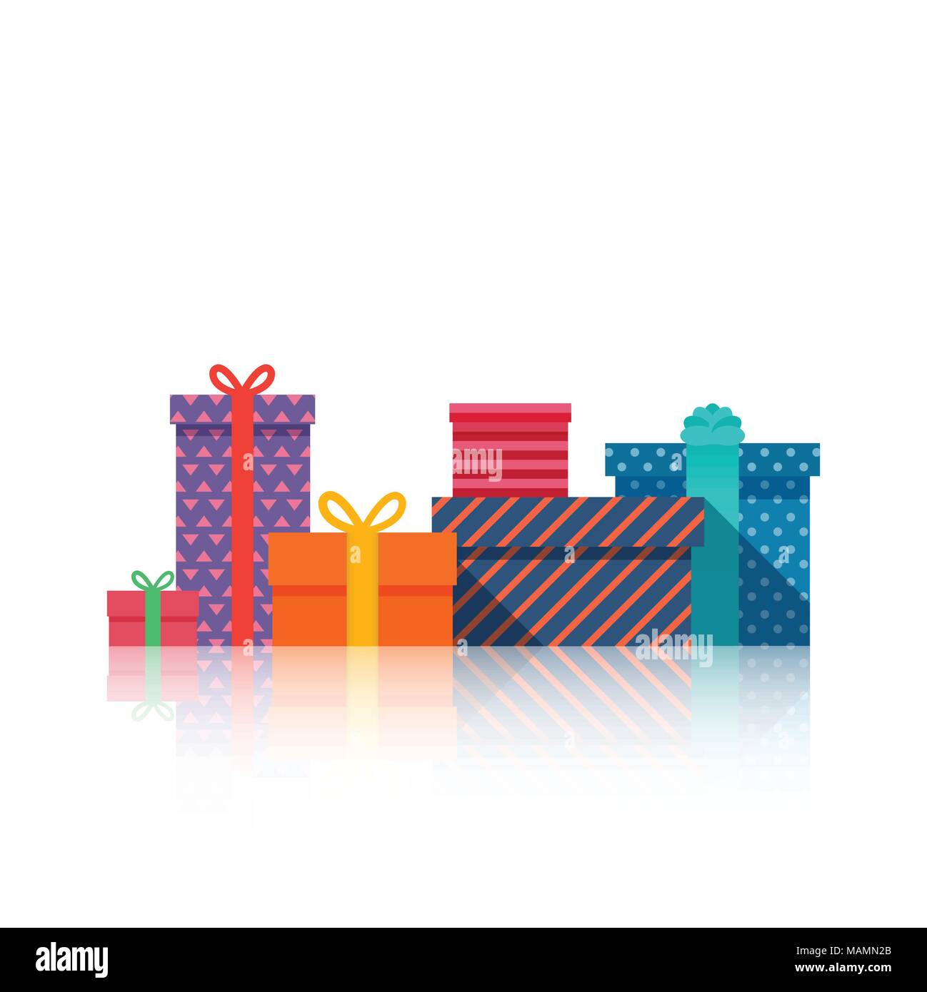 Boite cadeau Banque d'images vectorielles - Alamy