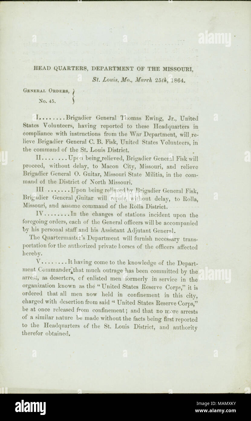 Le général thomas ewing Banque de photographies et d’images à haute ...