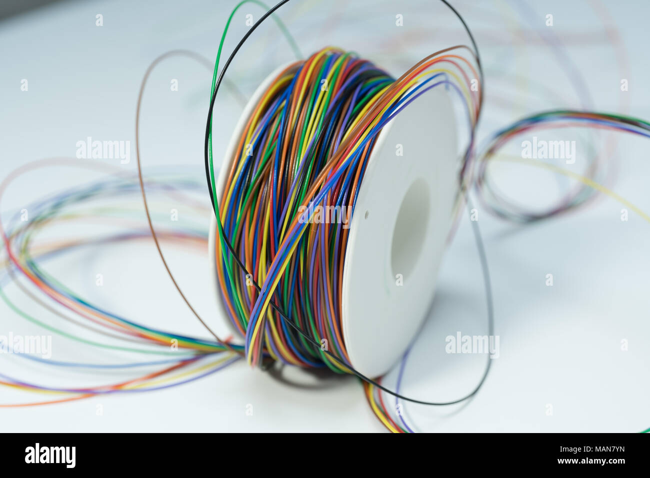 Câblage électrique câblage électrique de l'installation Photo Stock - Alamy