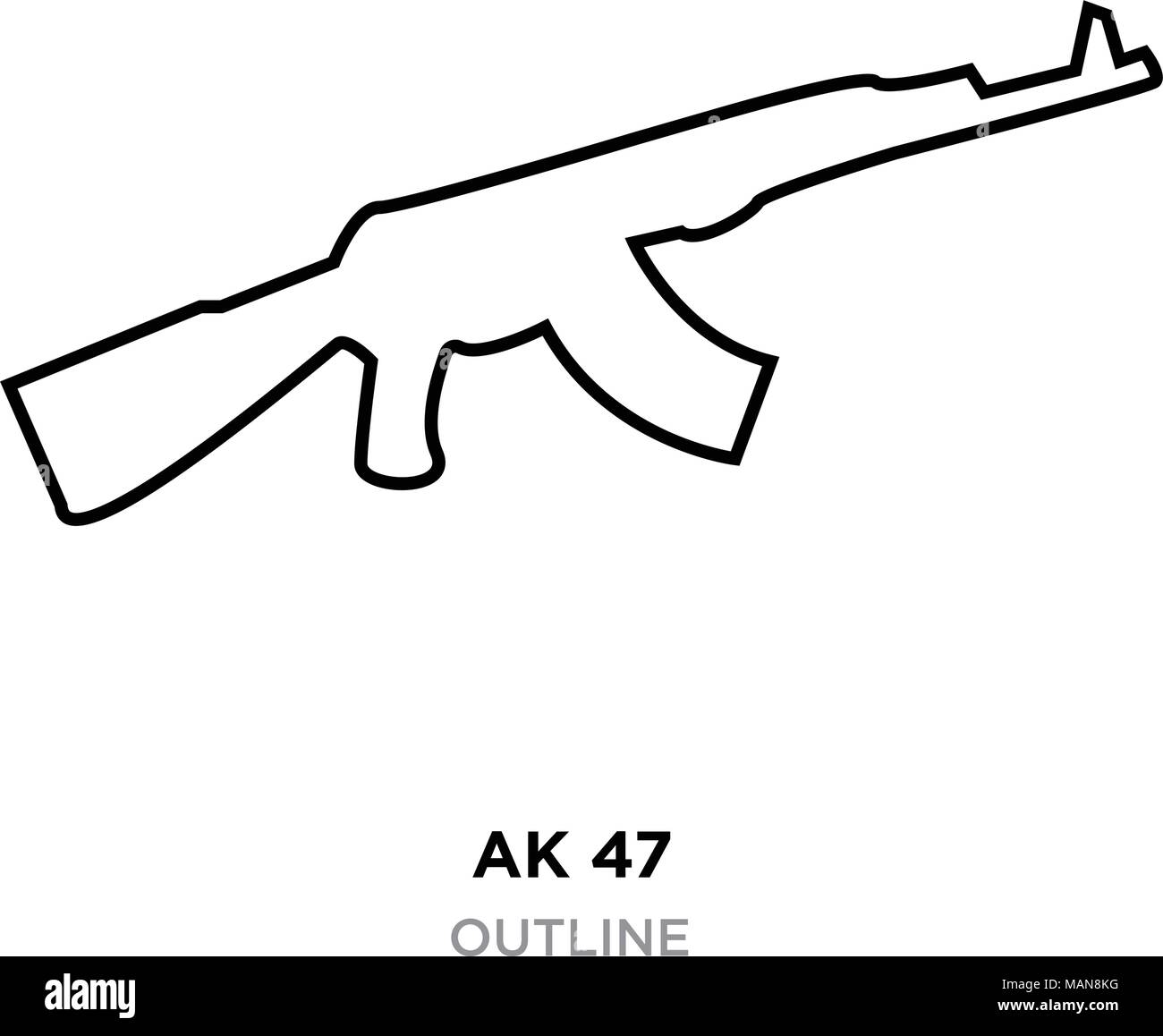 Ak47 logo Banque d'images vectorielles - Alamy