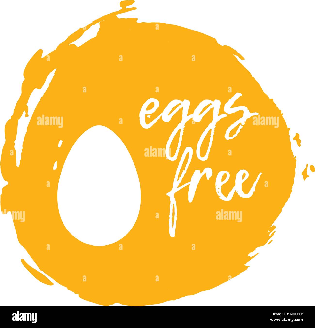 L'icône de l'oeuf. Symboles d'intolérance alimentaire. Vector ...