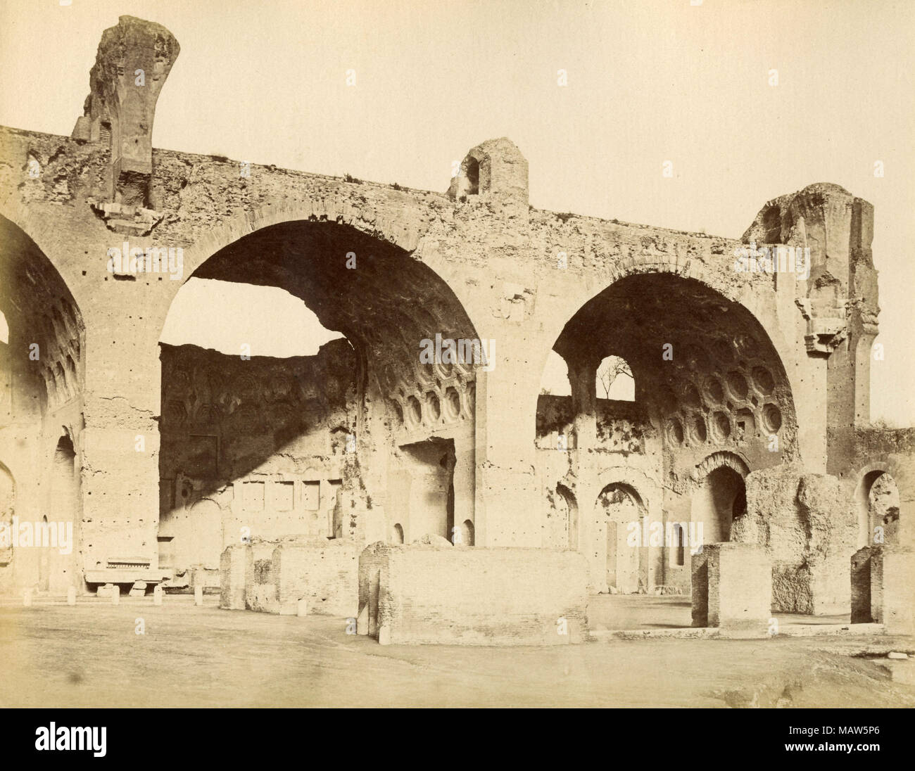 Rome basilique constantine maxentius Banque de photographies et d ...