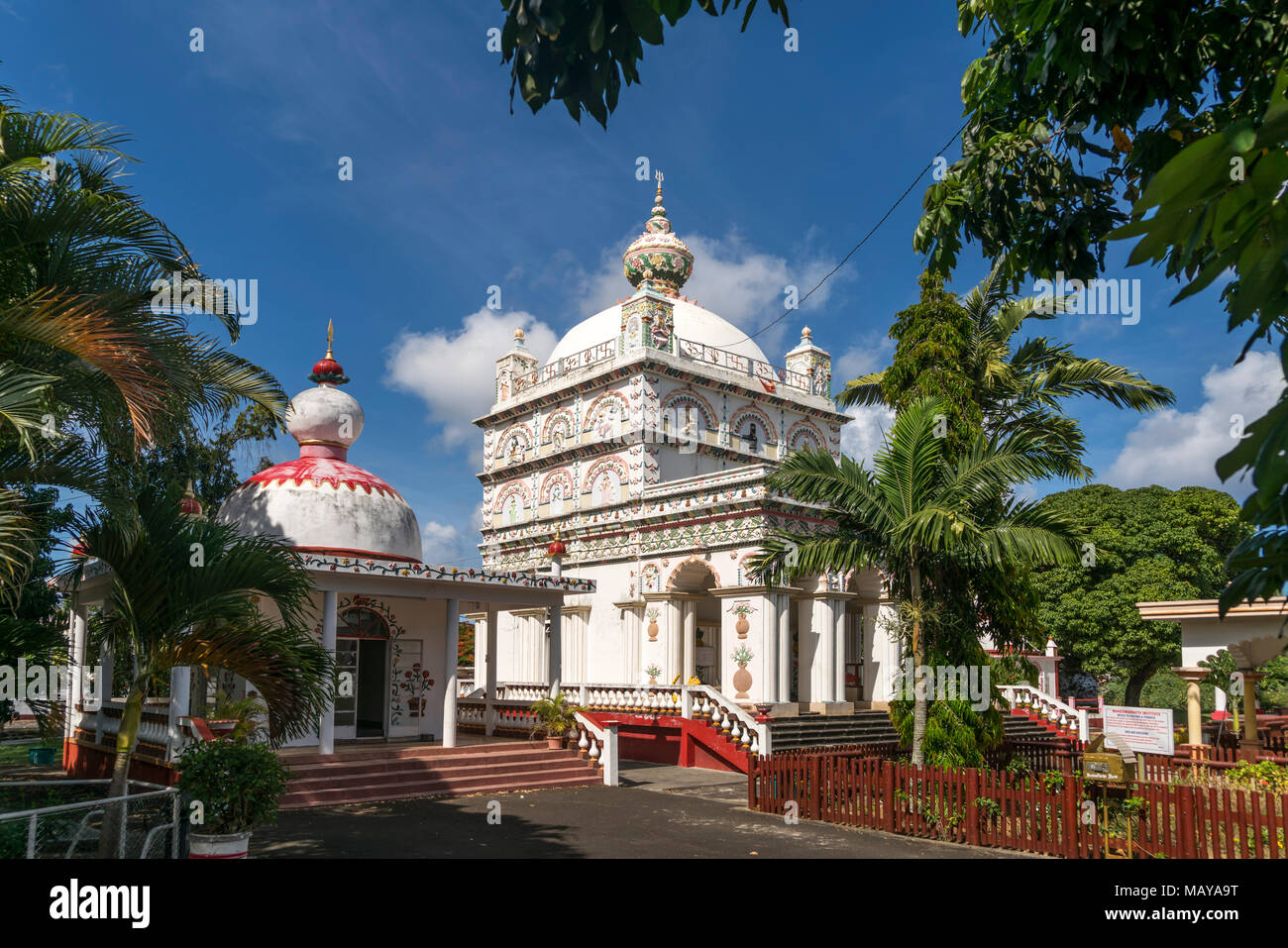 Maheswarnath Mandir tempel hindou en triolet, Ile Maurice, Afrika ...