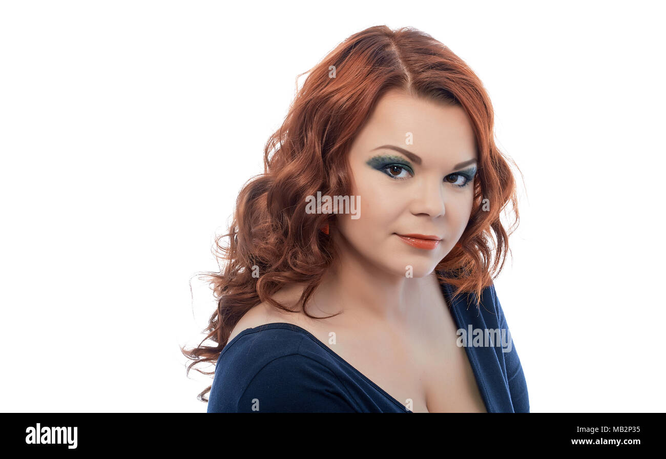 Redhead woman curvy Banque de photographies et d’images à haute ...