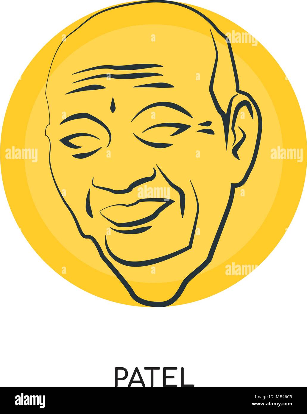 Logo patel isolé sur fond blanc pour votre site web, mobile et app ...