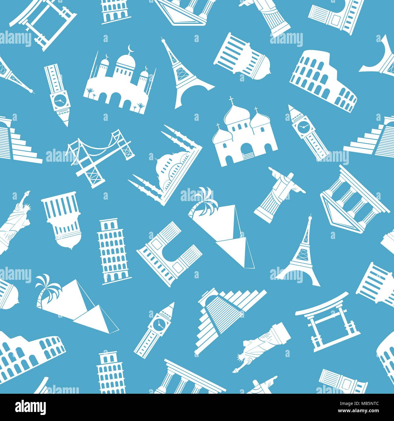 Uk landmarks background Banque d'images vectorielles - Alamy