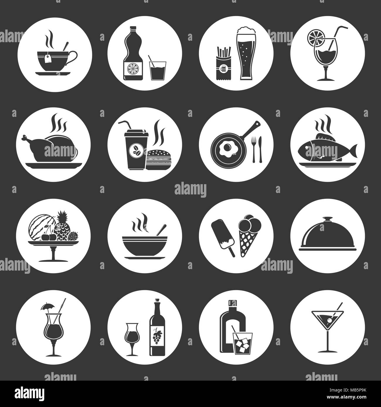 Boisson gazeuse aux fruits Banque d'images vectorielles - Alamy