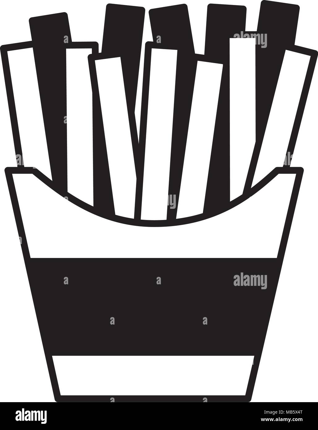French fries fast food pictogram Banque de photographies et d’images à ...