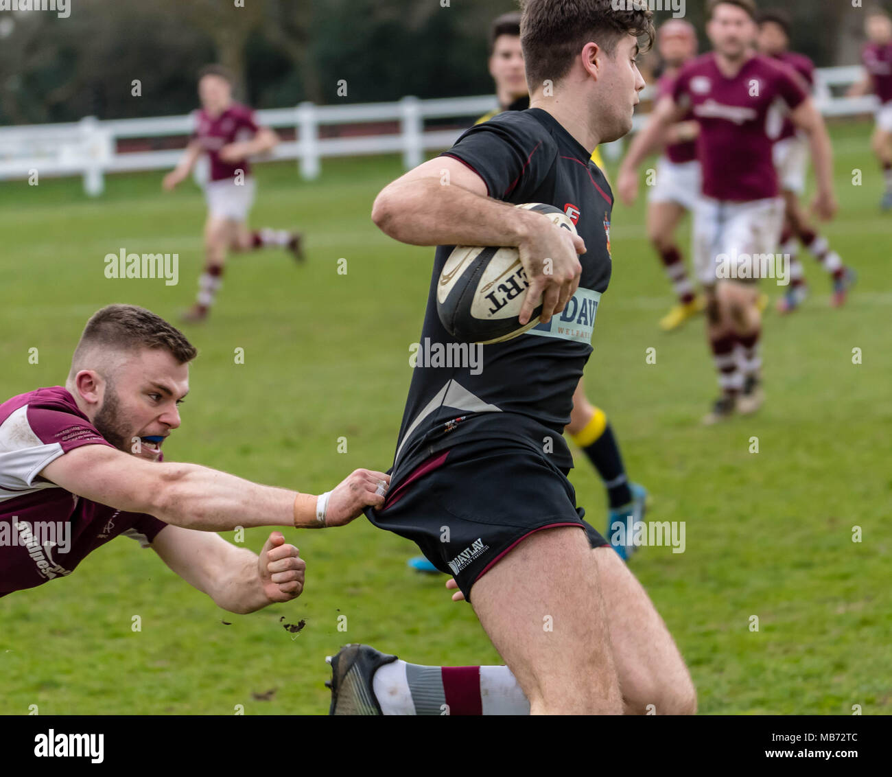 Action s'attaquer au rugby Banque de photographies et d’images à haute ...