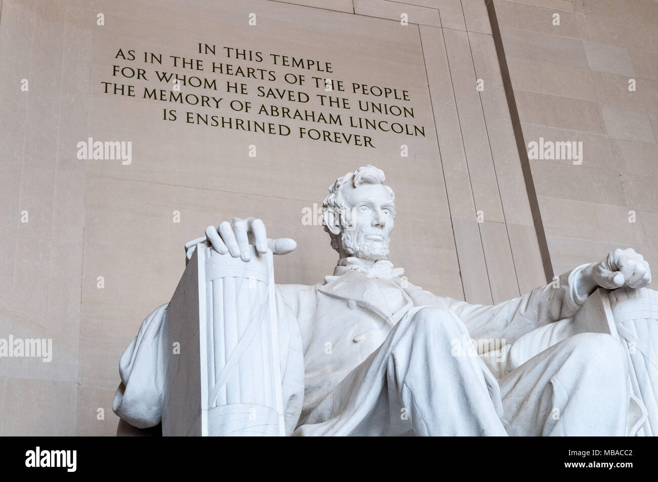 Inscription lincoln memorial Banque de photographies et d’images à ...