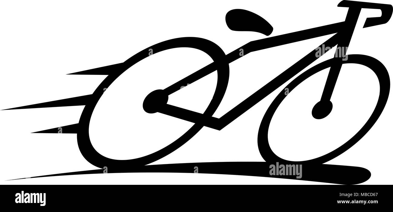 Modèle de conception de logo vélo Vector Image Vectorielle Stock - Alamy