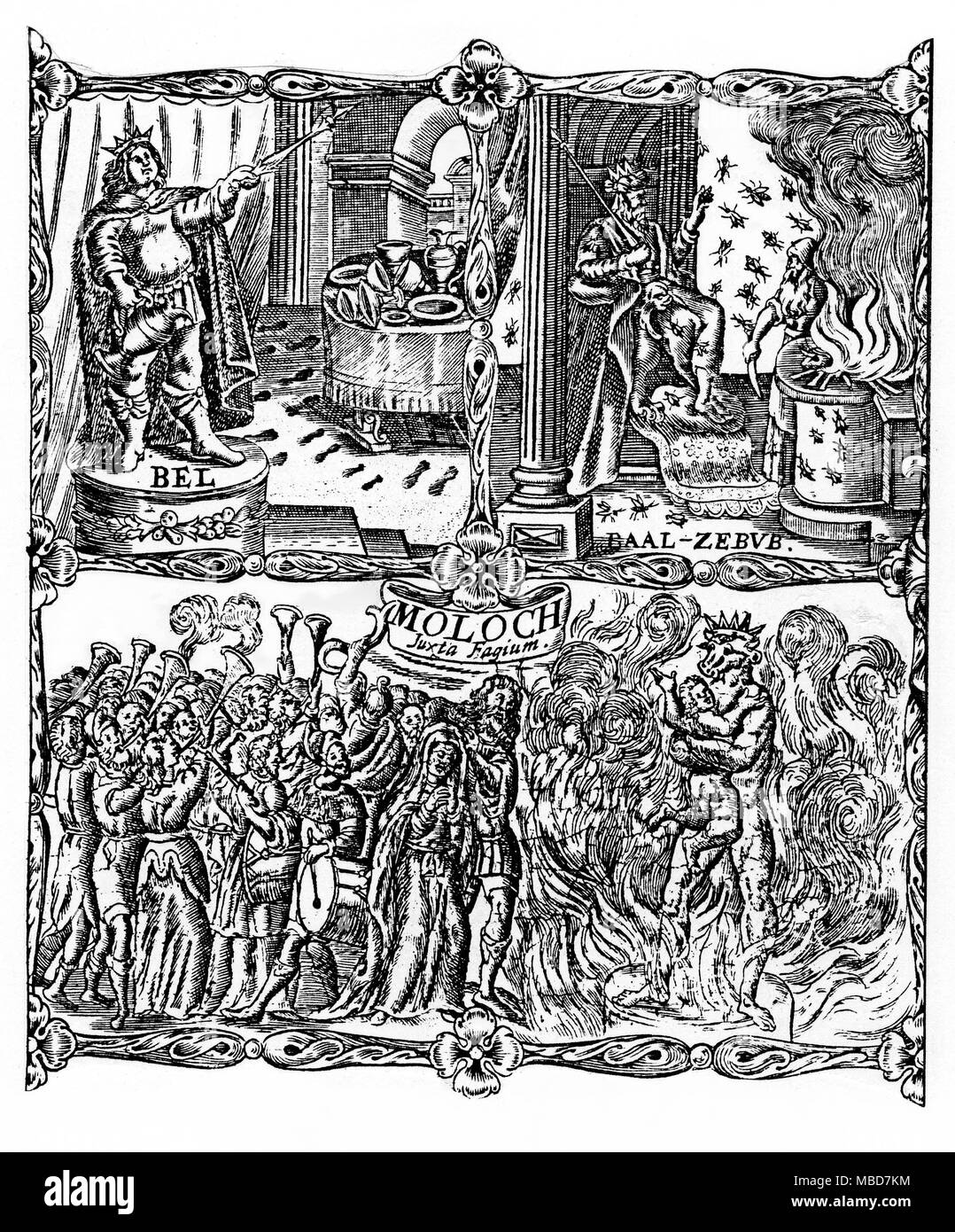 - Démons BÉELZÉBUL - MOLOCH BAAL - Représentation de trois démons. Baal ...