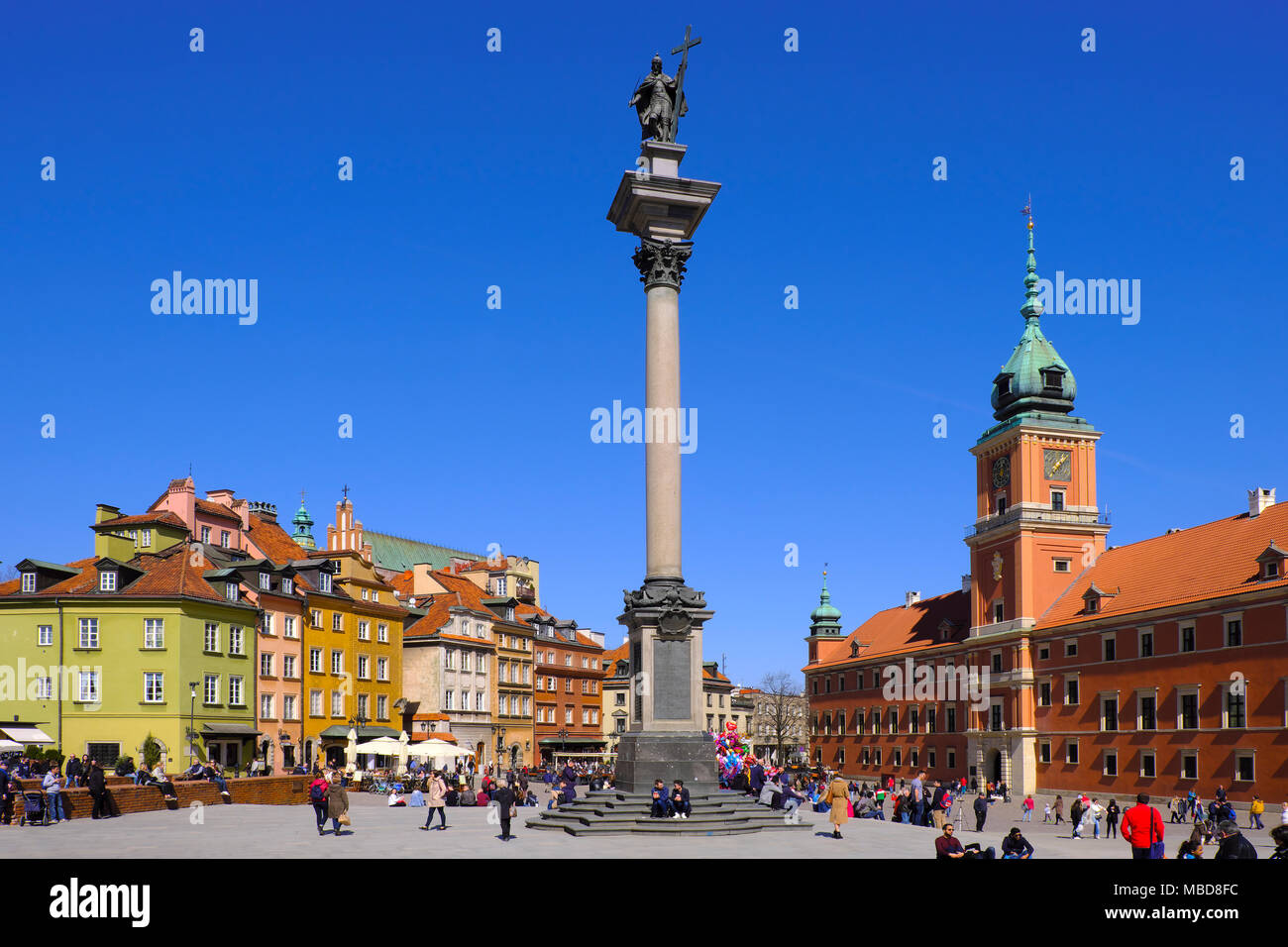 Varsovie, Mazovie / Pologne - 2018/04/07 : Quartier historique de la ...