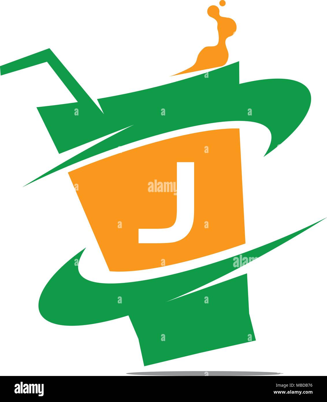 Logo du restaurant j Banque d'images vectorielles - Alamy