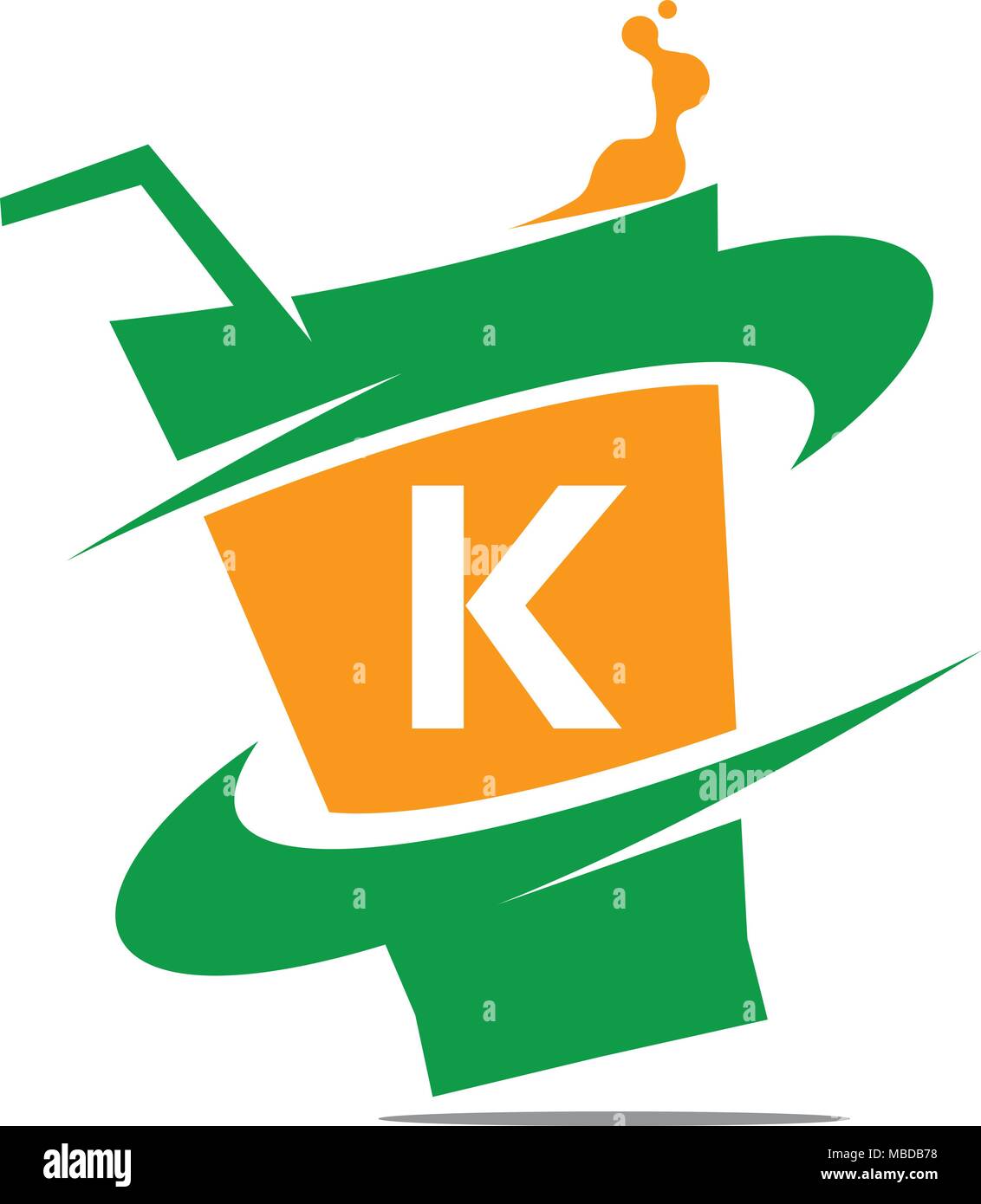 Logo du restaurant k Banque d'images vectorielles - Alamy