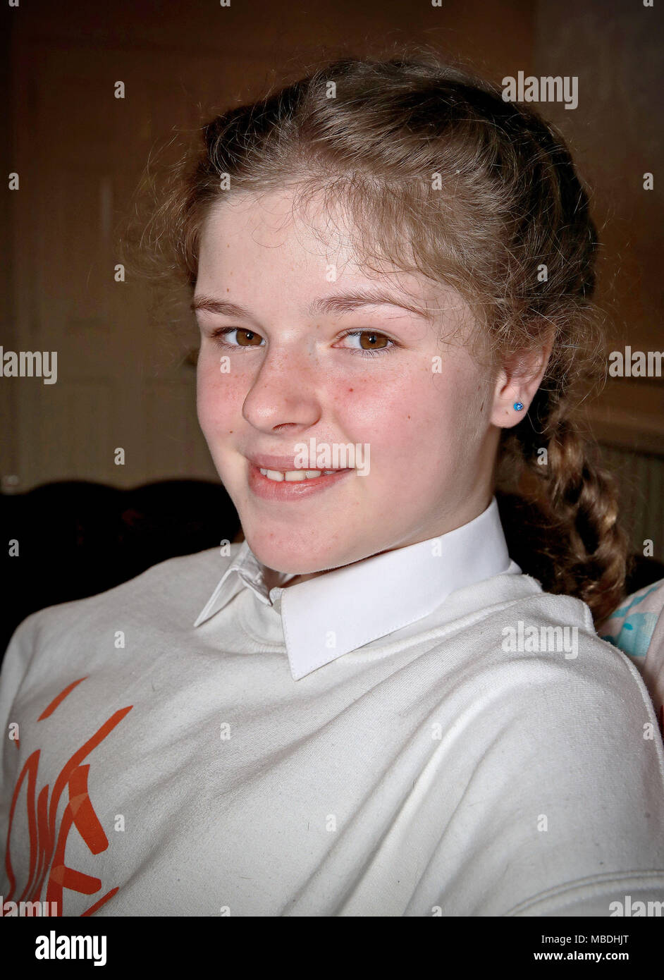 Amelia Thompson, 12 ans, de Woodhouse à Sheffield, qui a reçu une ...