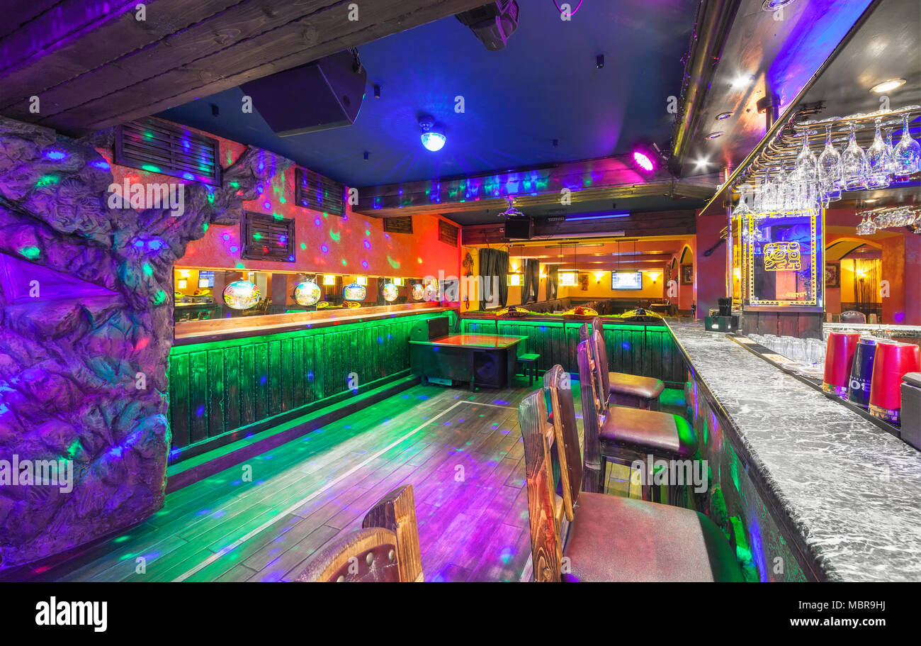 Moscou - AOÛT 2014 : Intérieur de la Mexican Restaurants 'Sombrero ...