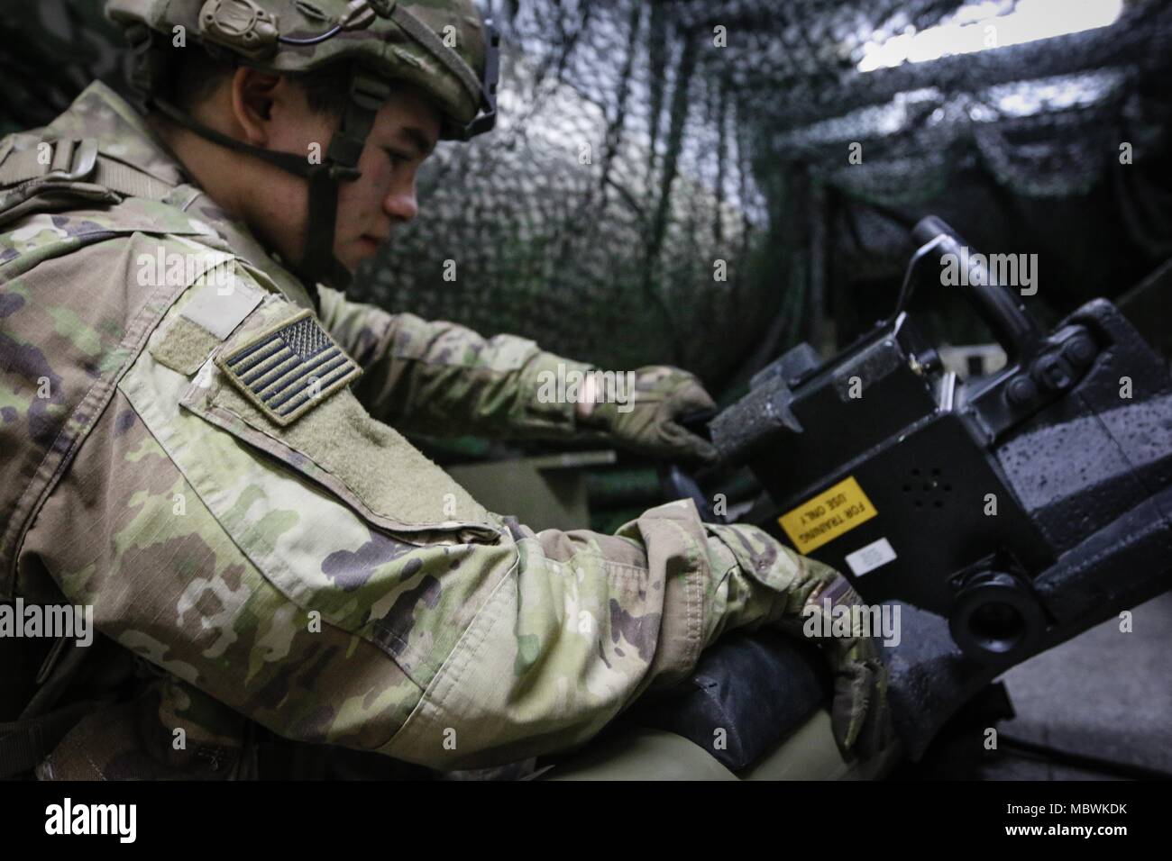 La FPC. Ian Padro, Orlando, en Floride et native de tir indirect d'un ...