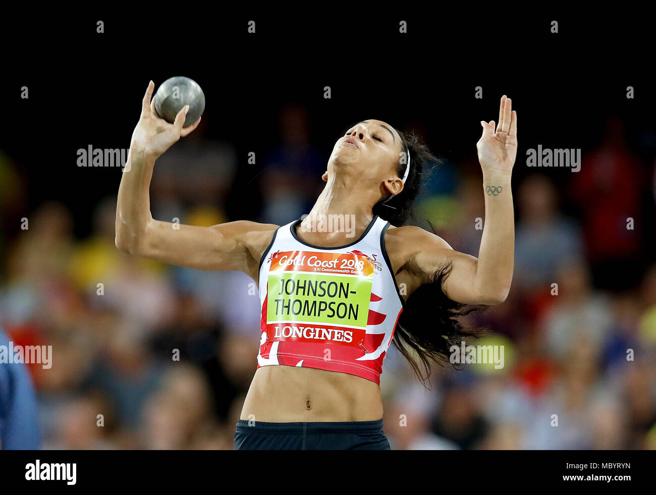 Lancer du poids heptathlon femmes stade de carrare Banque de ...