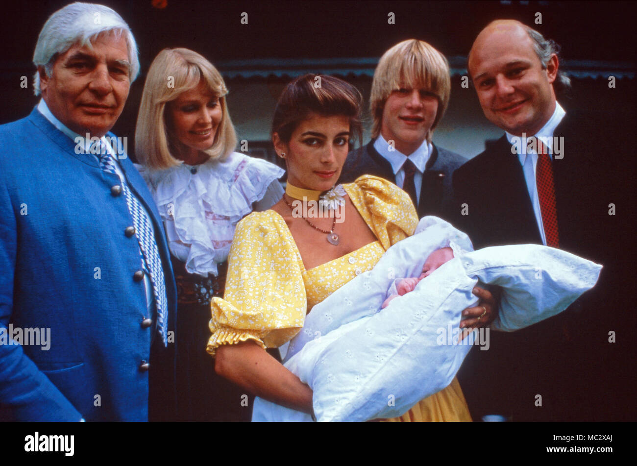 Gunter Sachs und Familie. Gunter Sachs avec la famille Photo Stock - Alamy
