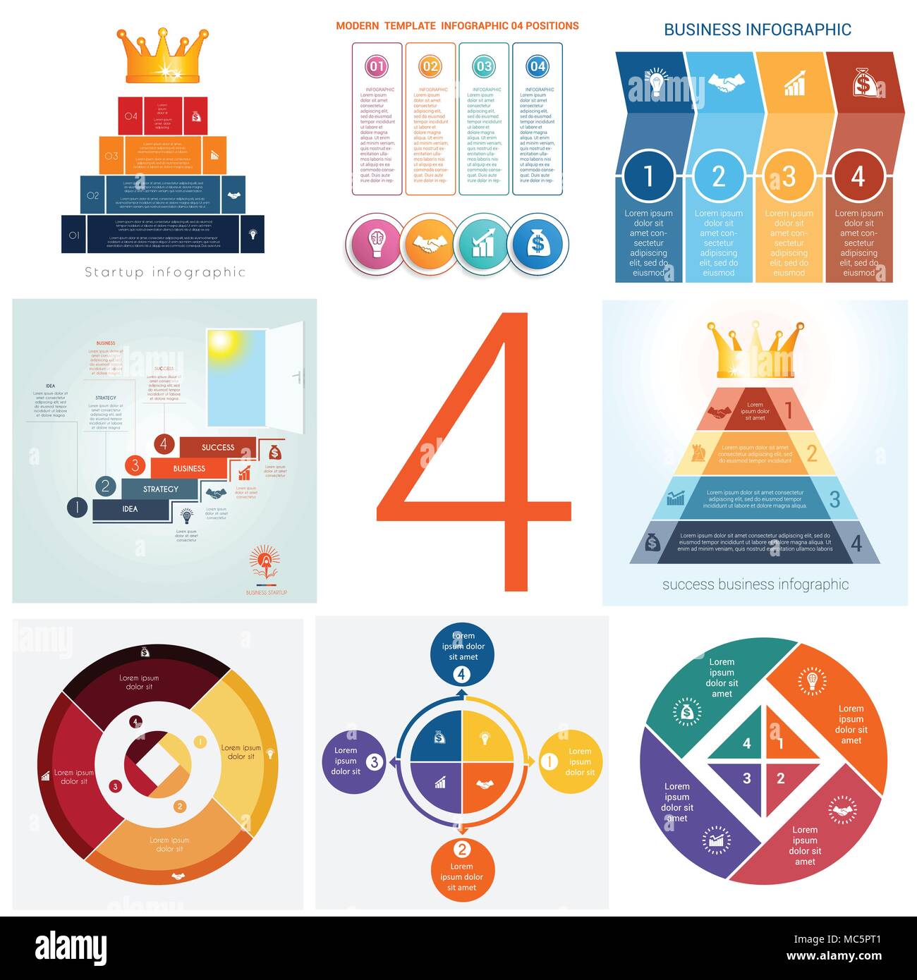 Définir des modèles conceptuels des infographies éléments universel ...