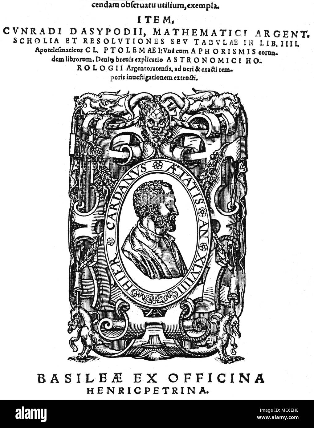 Hieronymus Cardanus Banque d'image et photos - Alamy