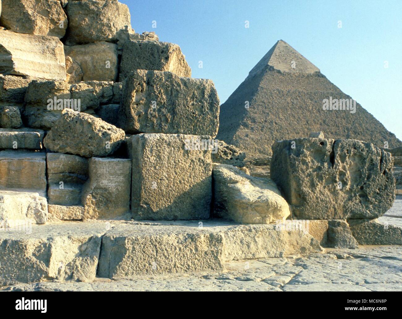 L'Egypte Pyramides Vue de la pyramide de Khéphren à Gizah Photo Stock ...