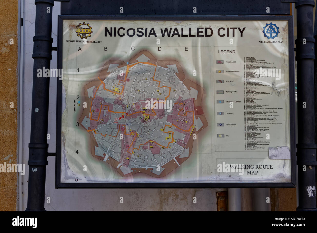 Mappa di nicosia Banque de photographies et d’images à haute résolution ...