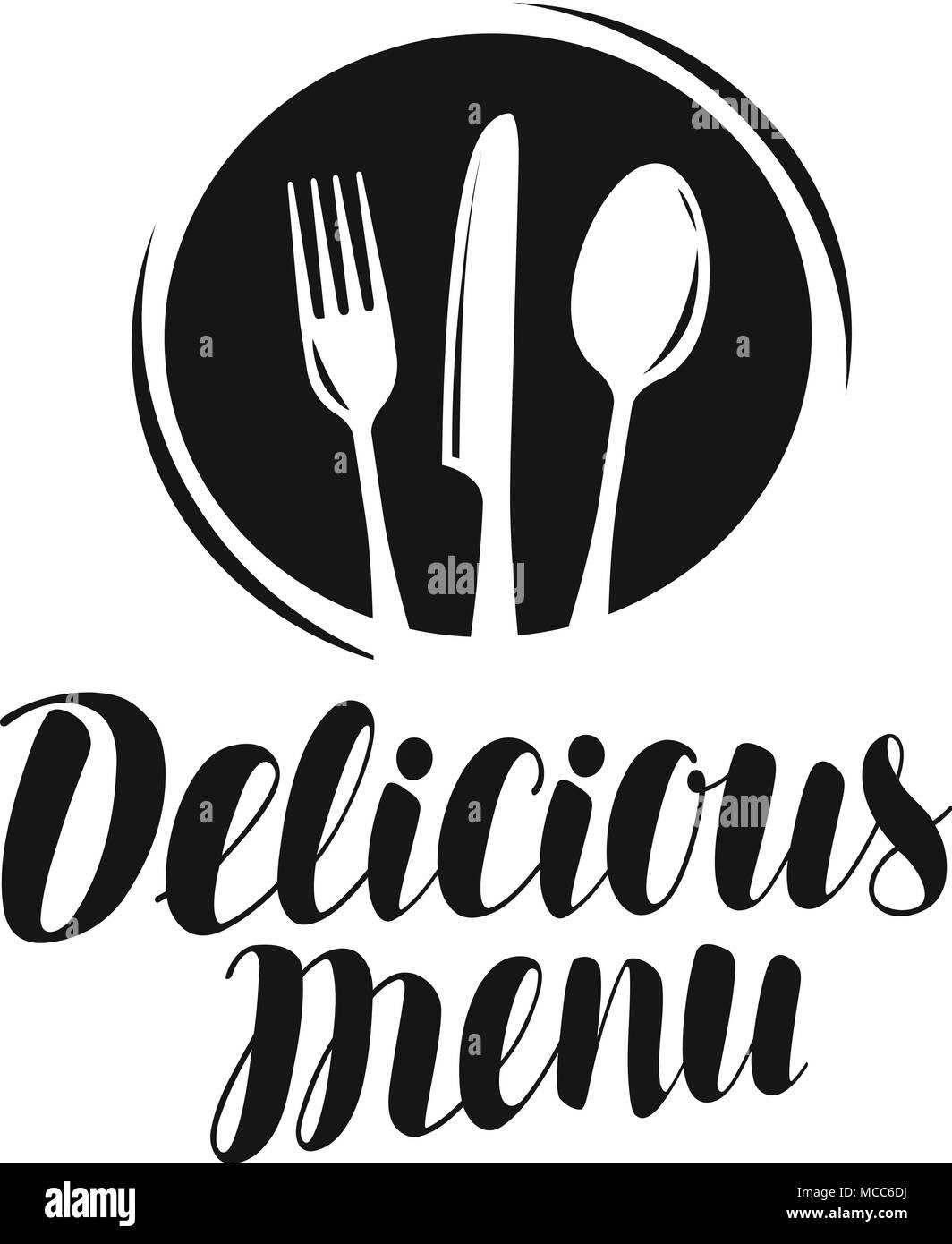 Menu logo Banque d'images vectorielles - Alamy