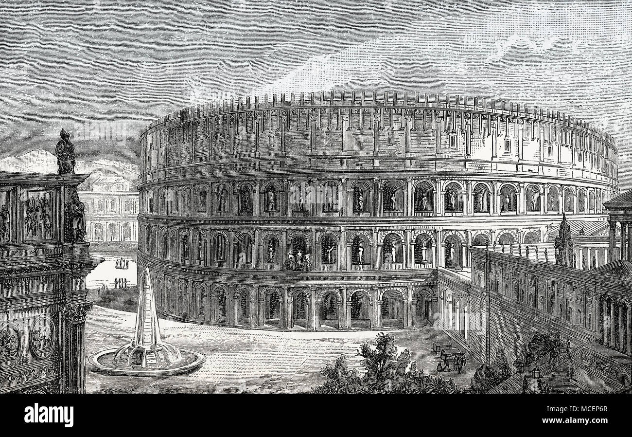 Colosseum rome 19th century view Banque de photographies et d’images à ...