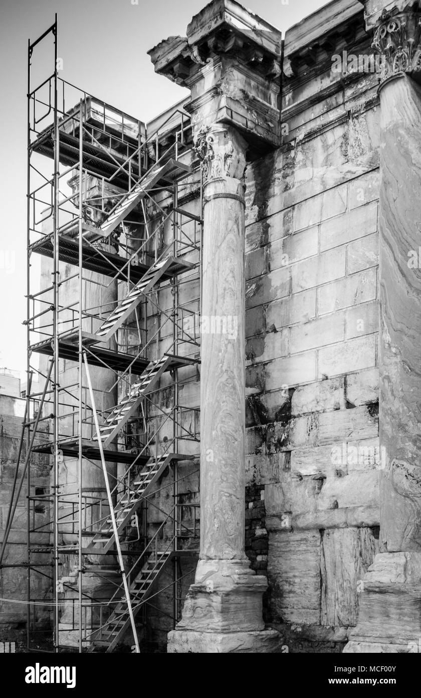 Colonne grecque Banque d'images noir et blanc - Page 2 - Alamy