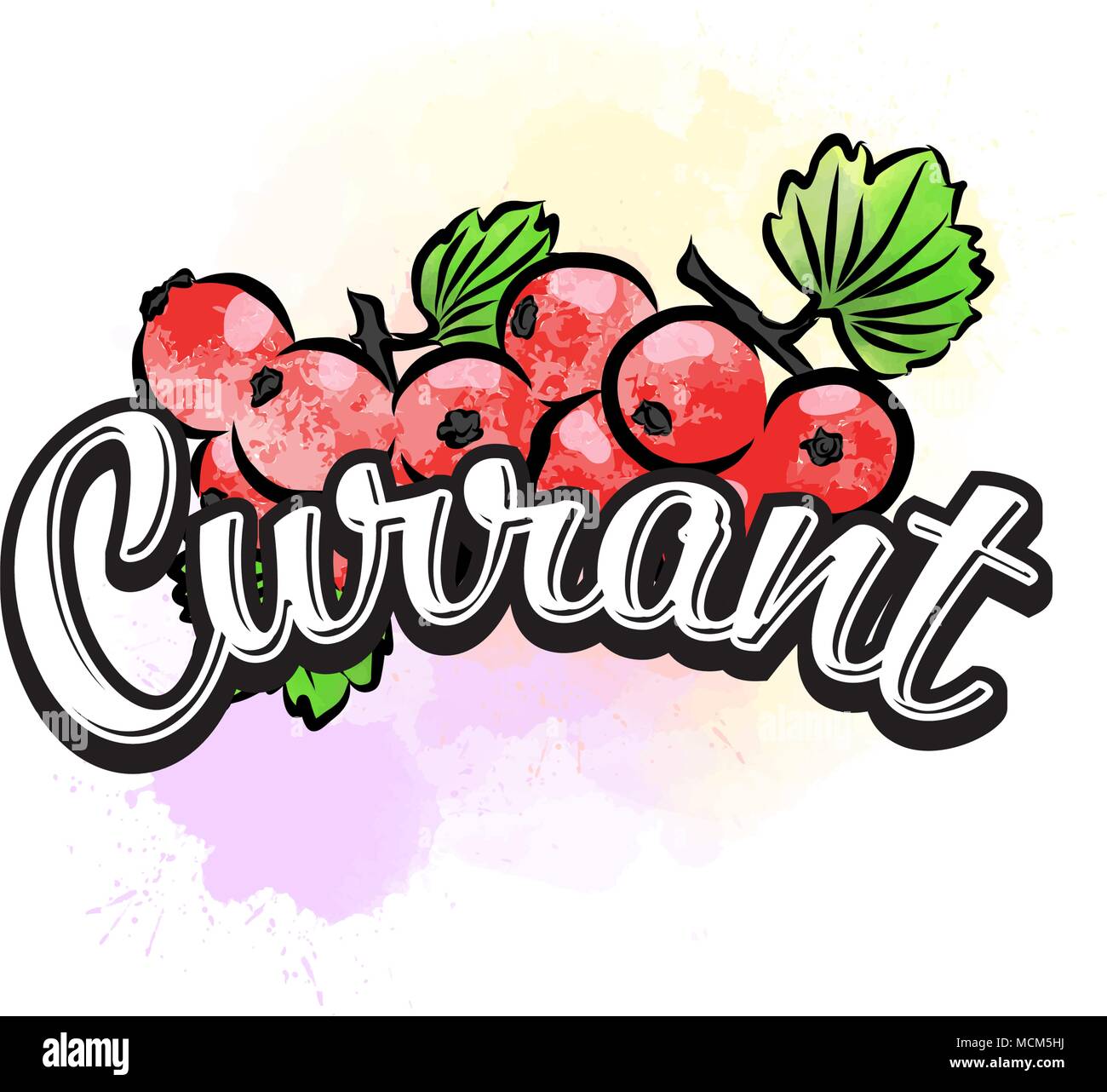 L'étiquette de couleur groseille signe. Dessin vectoriel pour la ...