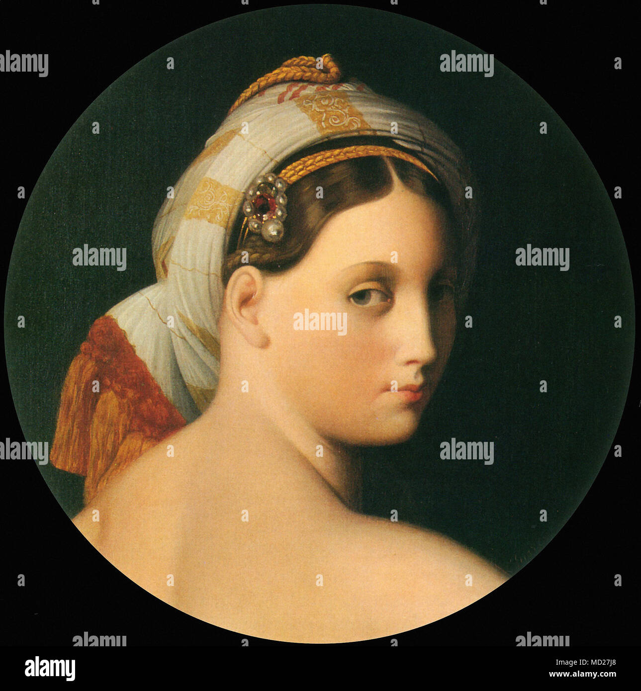 Jean Auguste Dominique Ingres - Chef de la Grande Odalisque Photo Stock ...