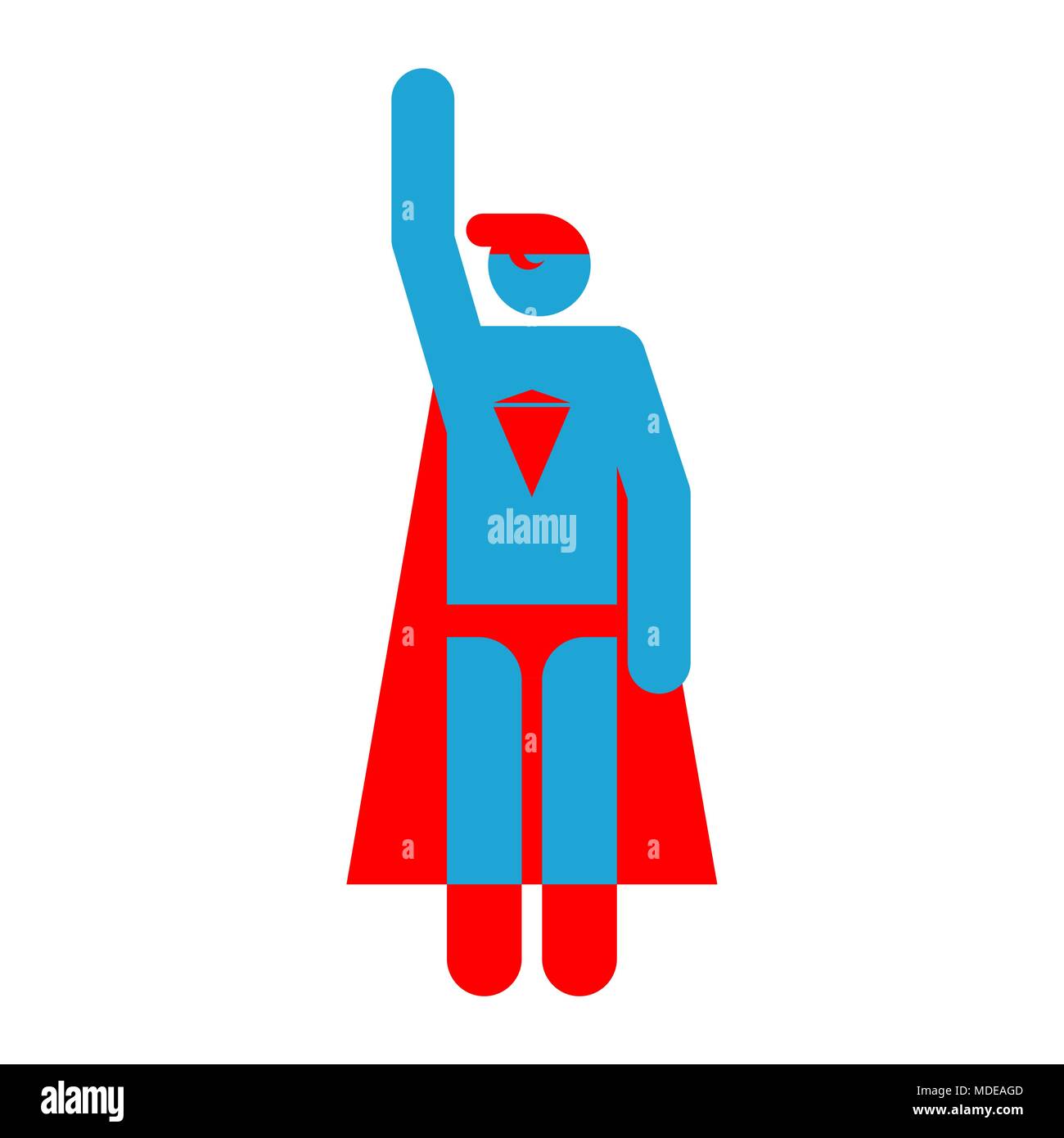 Le pictogramme du super-héros. Le symbole de super héros. Les capacités ...