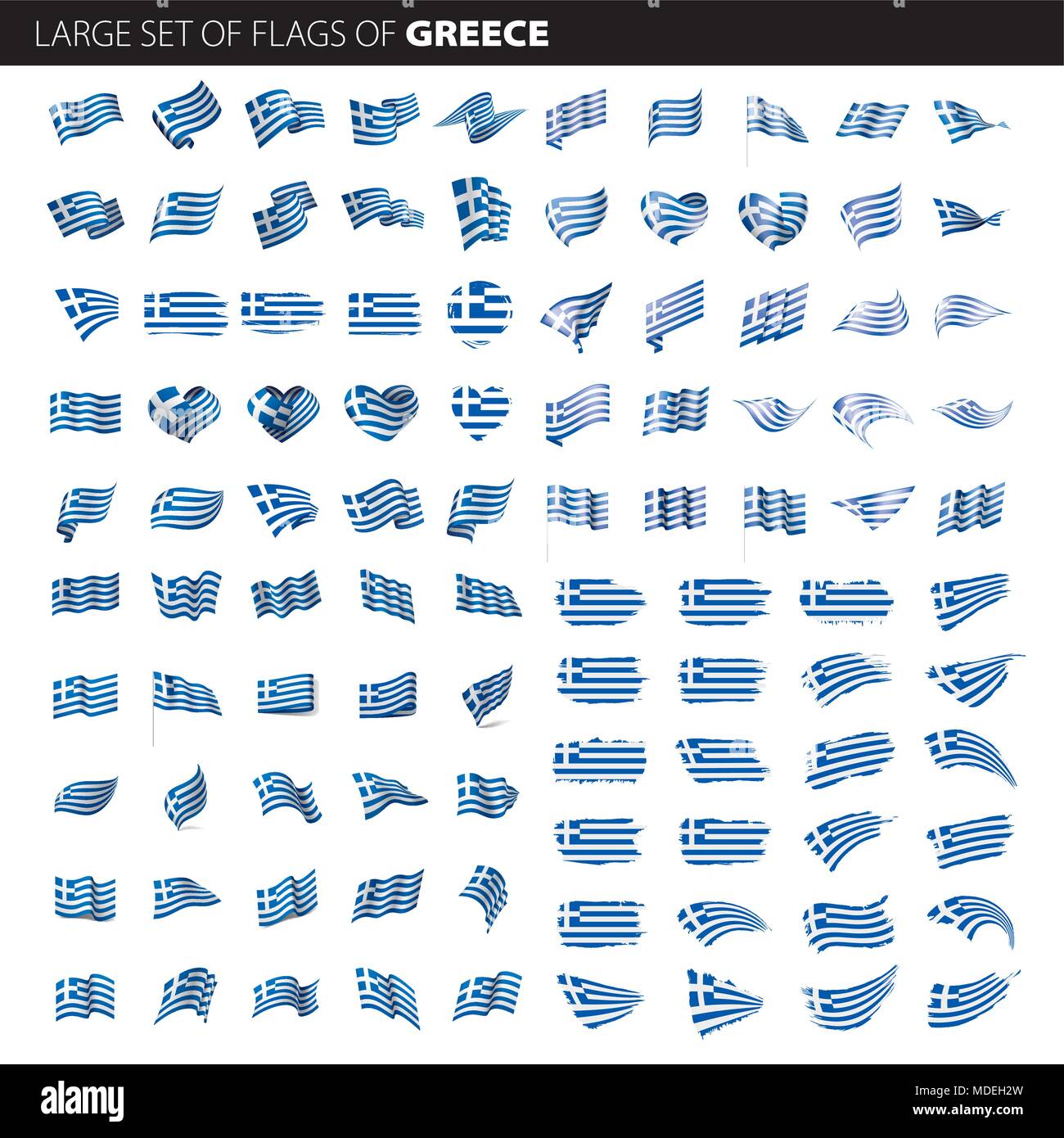 Drapeau grec Banque d'images vectorielles - Alamy