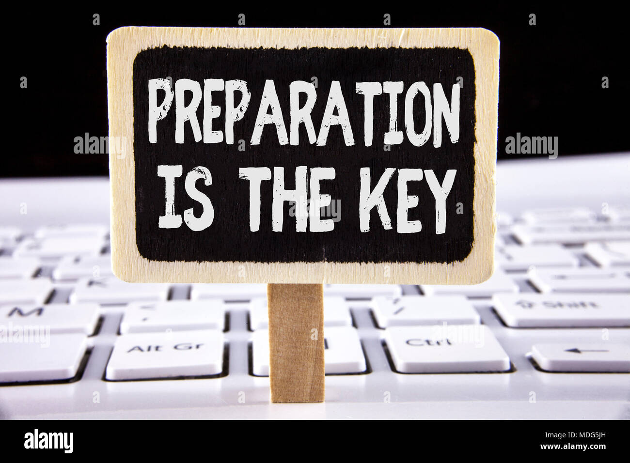 L'écriture de texte Word La préparation est la clé. Concept d'affaires ...