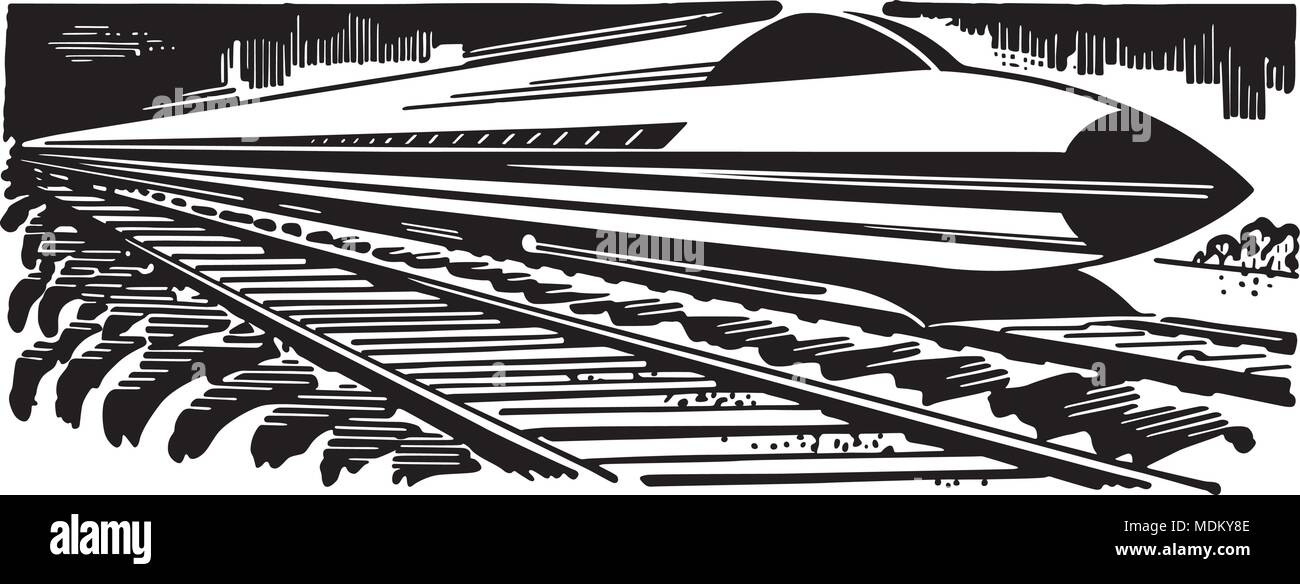 Bullet trains Banque d'images vectorielles - Alamy