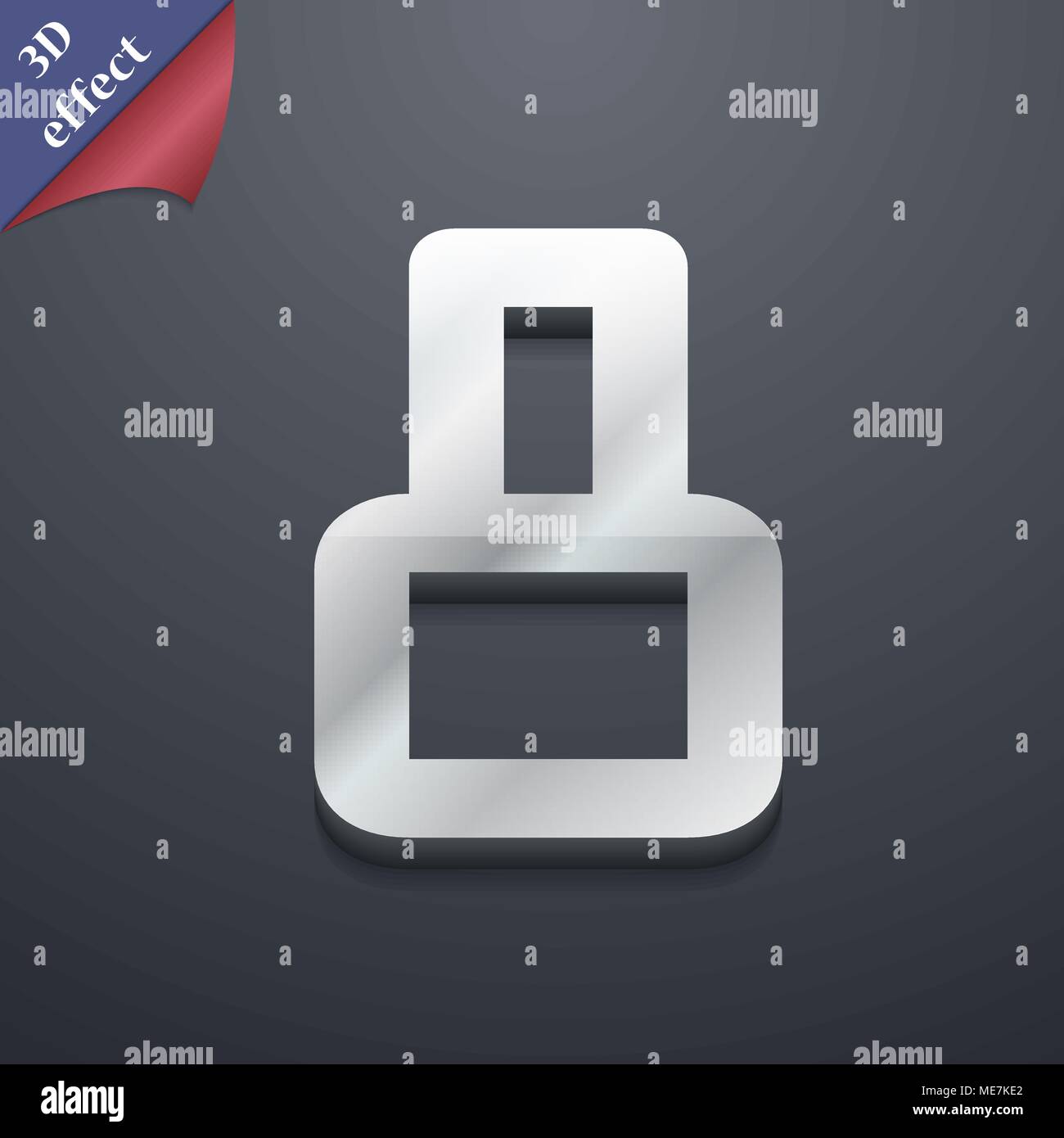 L'icône numéro huit symbole. 3D genre. Design moderne et branché, avec ...