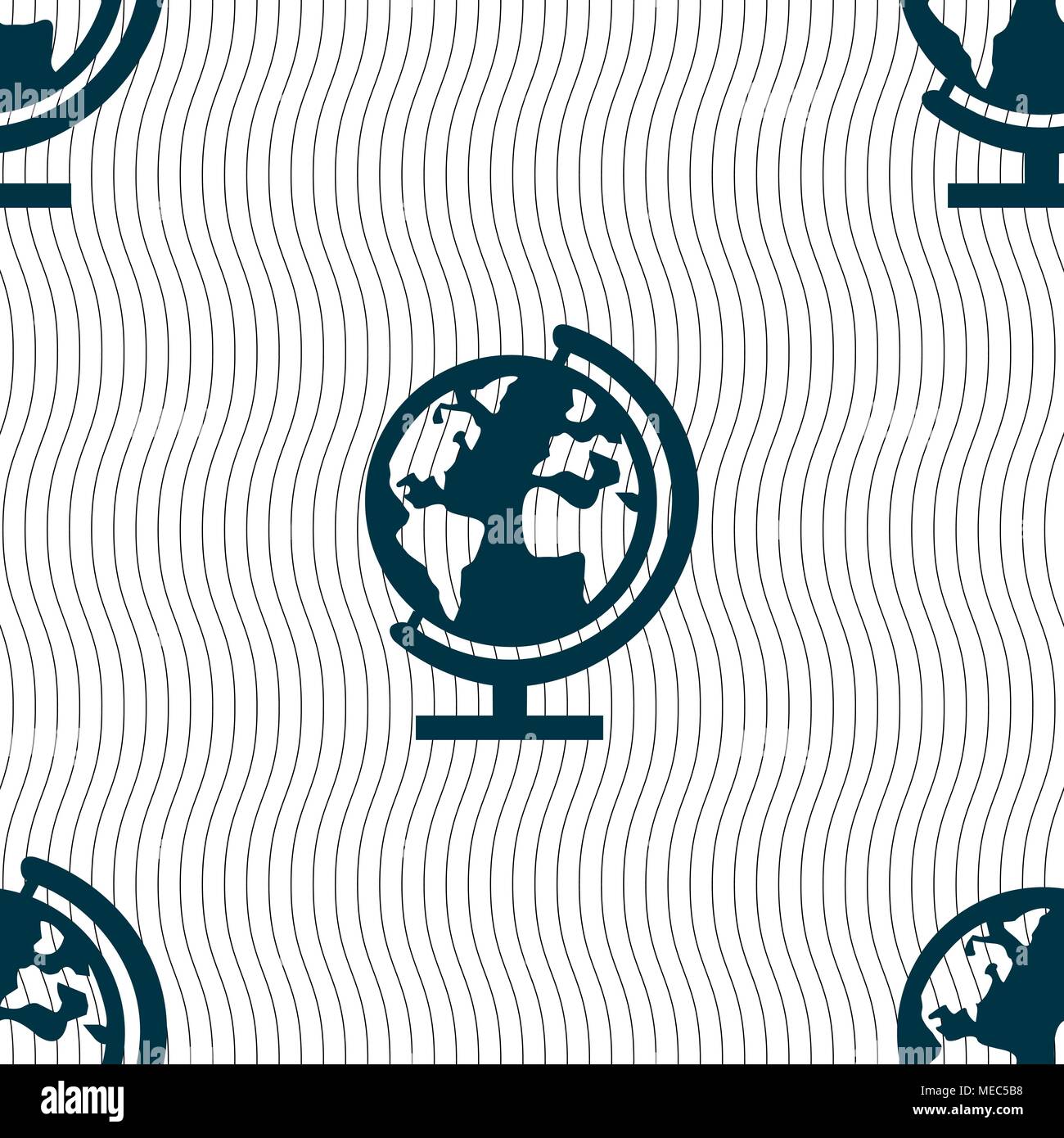 L'icône Globe sign. Géographie carte du monde symbole. Globe terrestre ...