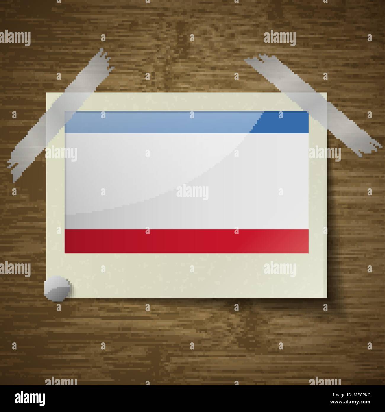 Drapeaux de la Crimée à l'image de texture en bois. Vector illustration ...