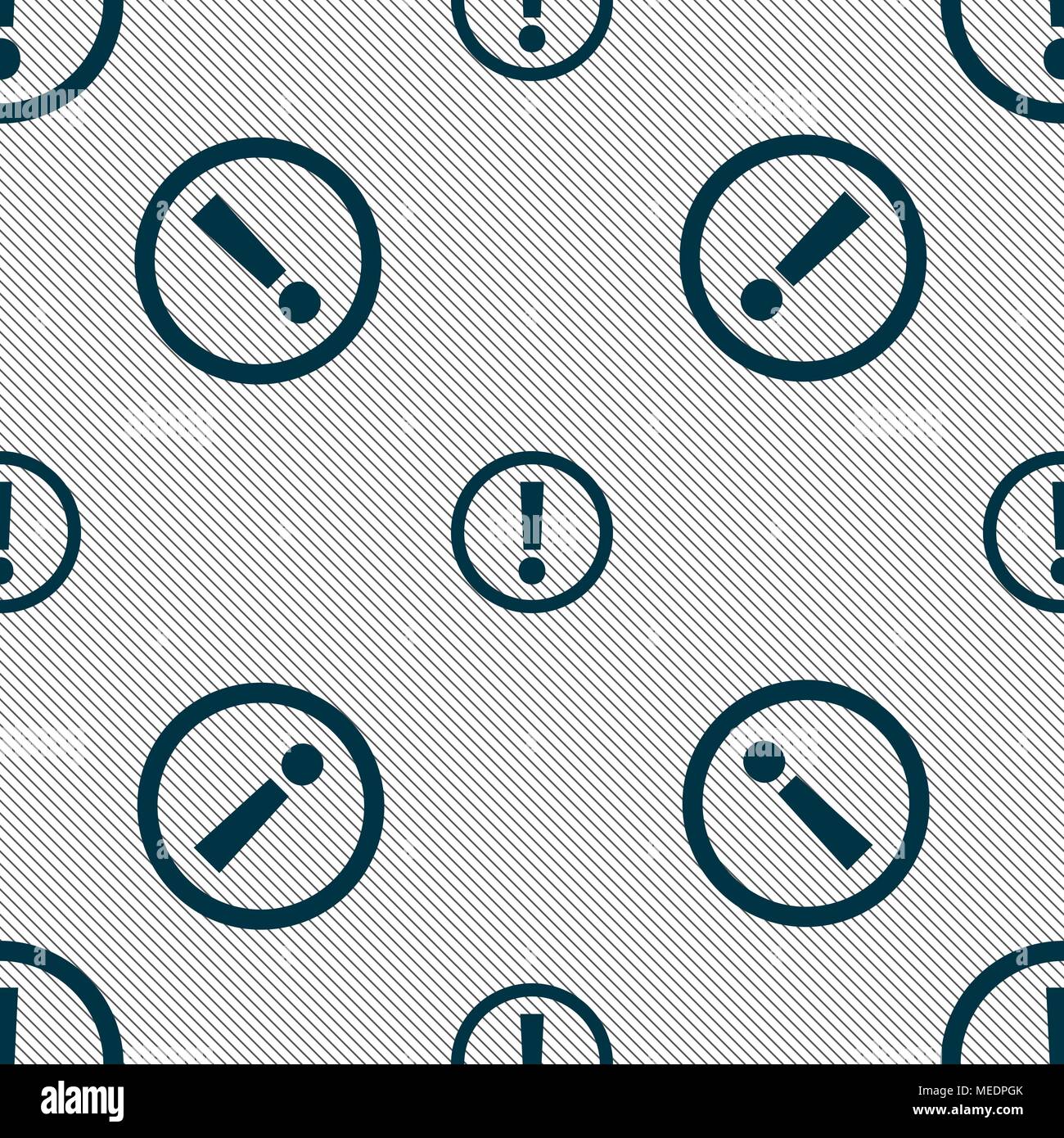 Icône de signe d'attention. Point d'exclamation. Symbole d ...