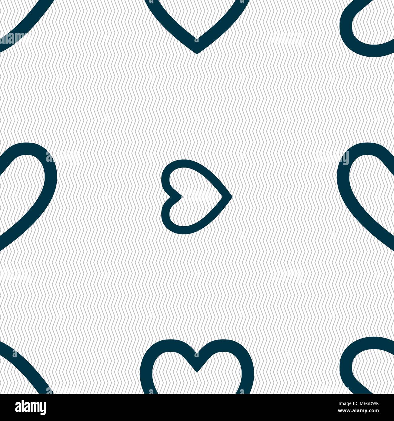 Icône de signe du coeur. Symbole d'amour. Résumé fond transparent avec ...