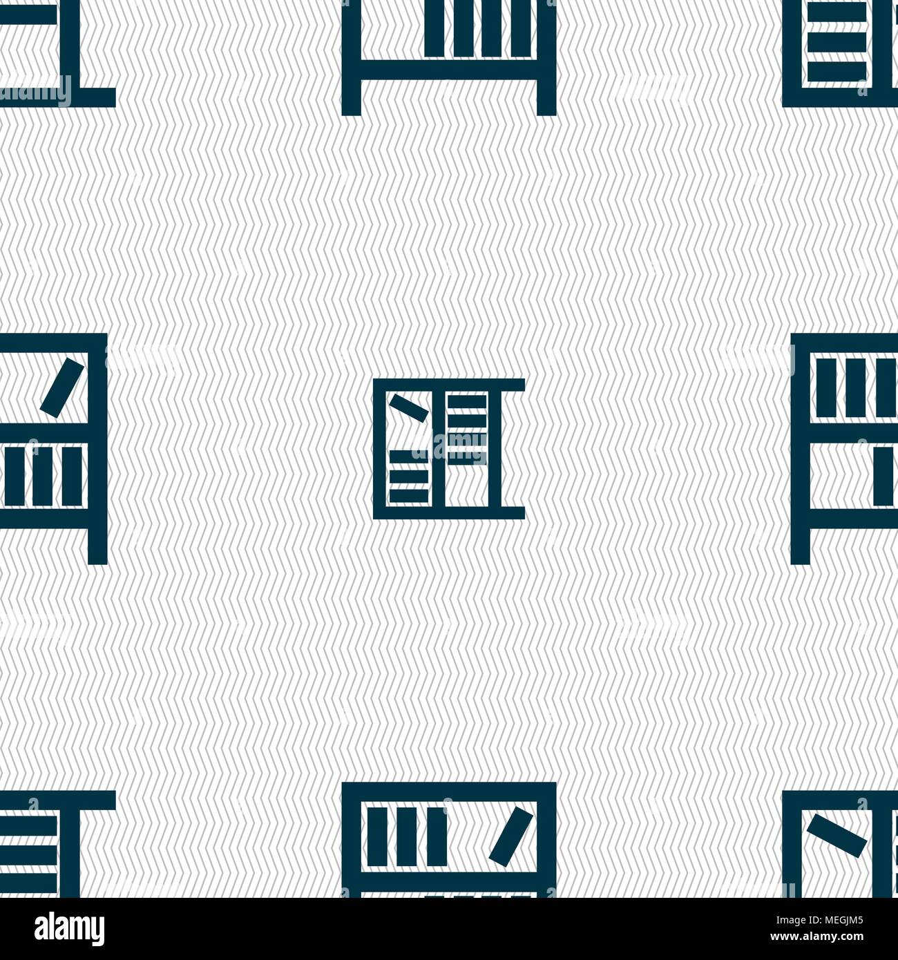 L'icône Bibliothèque signe. Résumé fond transparent avec des formes ...