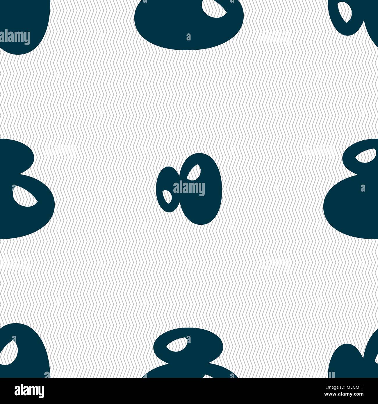 L'icône numéro huit signe. Résumé fond transparent avec des formes ...