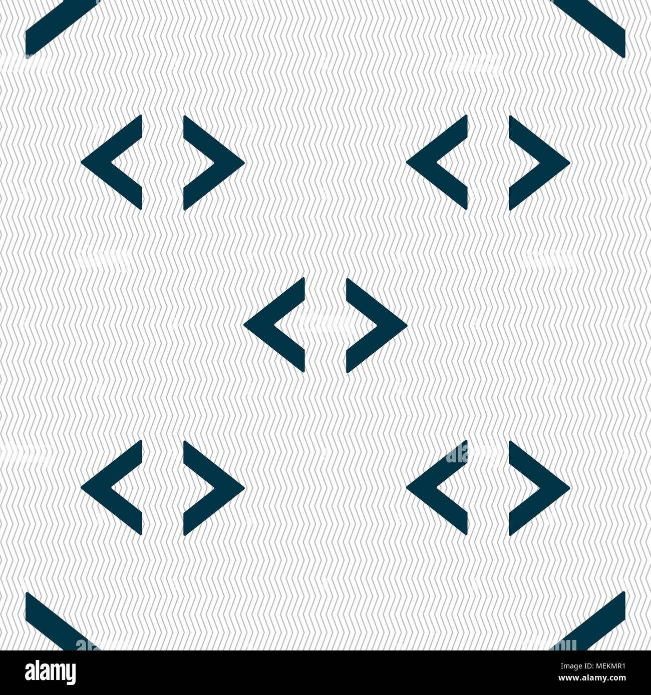 L'icône de signature de code. Symbole du programmateur. Résumé fond ...