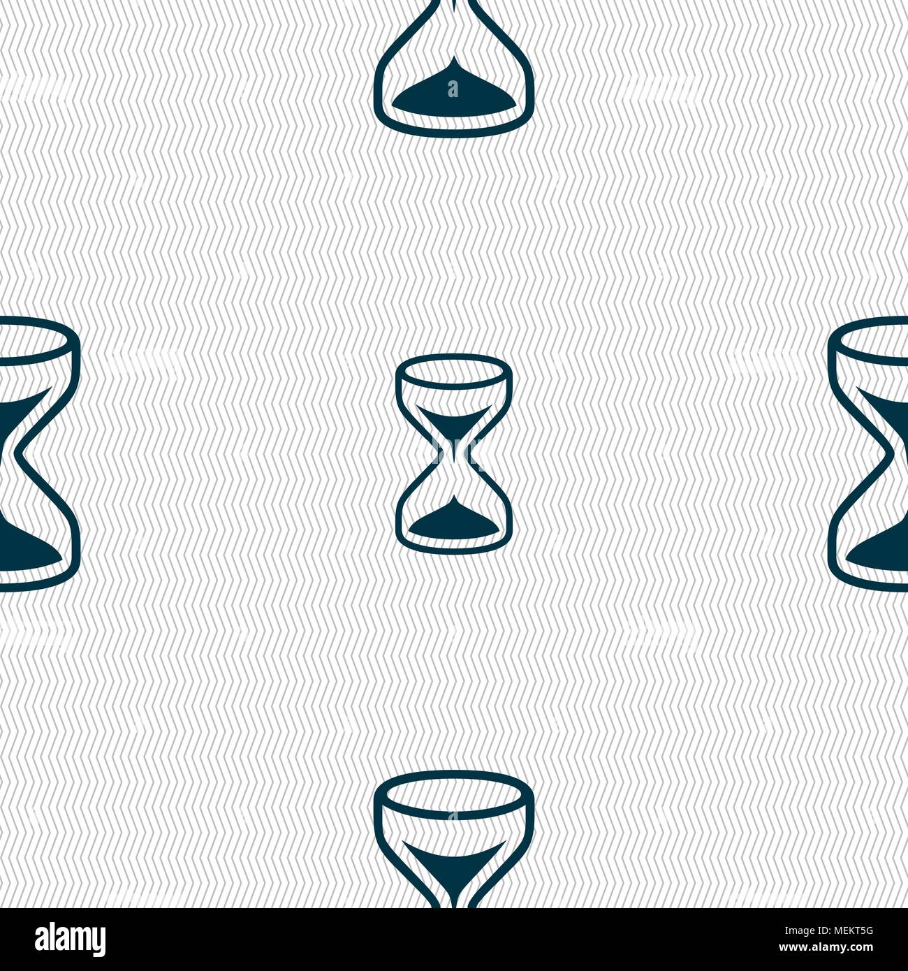 Icône de signe de sablier. Symbole de la minuterie du sable. Résumé ...