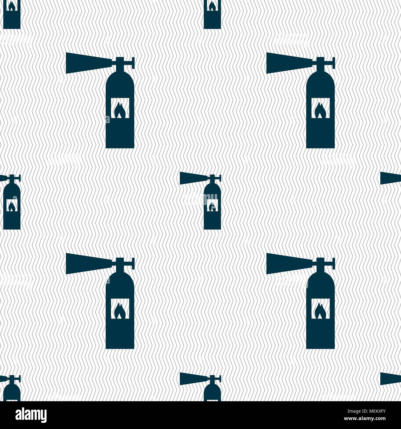 L'icône de l'extincteur signe. Résumé fond transparent avec des formes ...