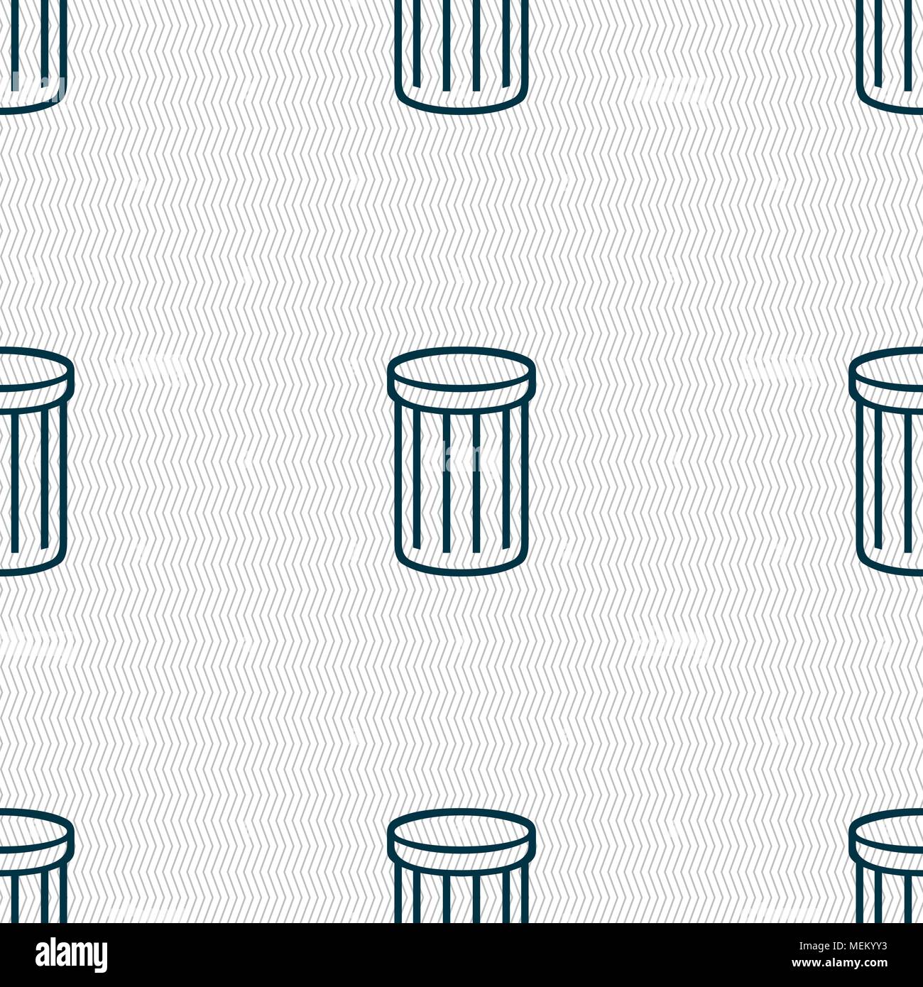 Corbeille icône signe. Symbole. Résumé fond transparent avec des formes ...